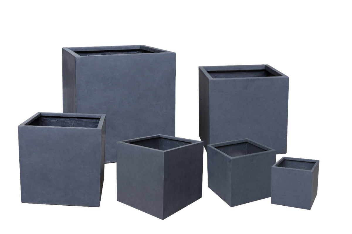 Fiber Clay Square Pot - Cuboid – Plant Studio LLC